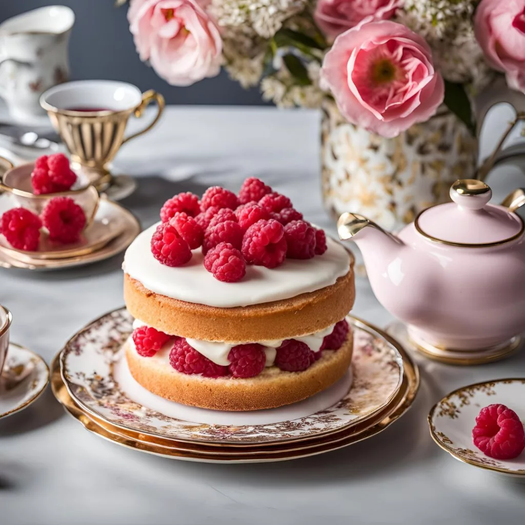 Raspberry Victoria Sponge Cake - The Dockyard Company